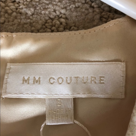 MM Couture | Dresses | Revolve Beige Peplum Dress Mm Couture | Poshmark